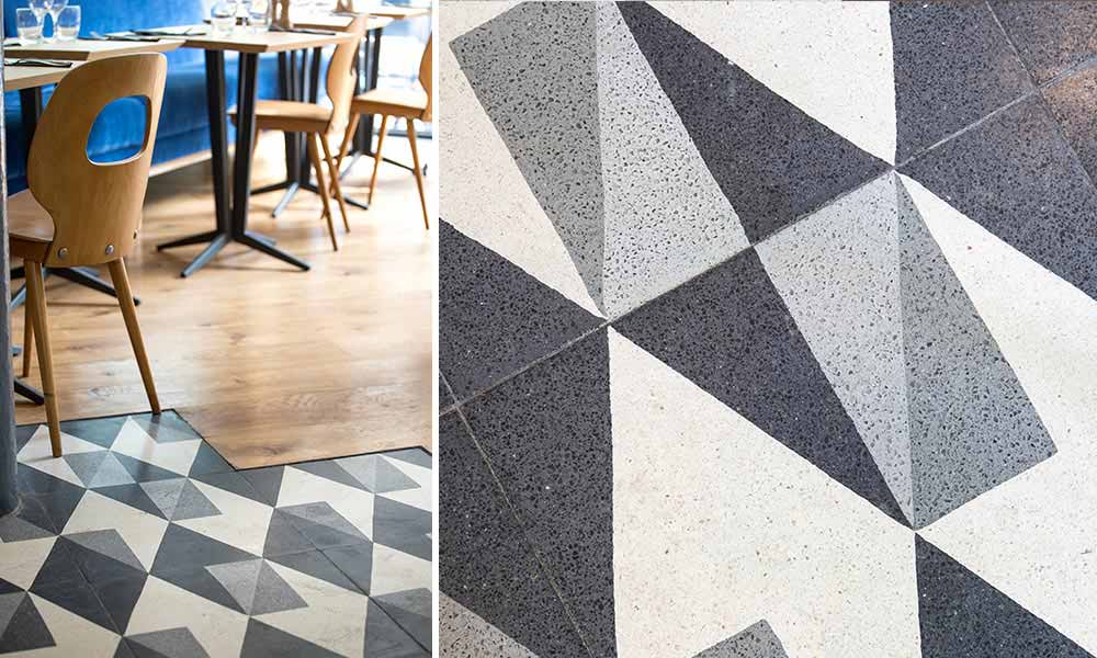 Fotos de suelos y muros con Baldosas de Granito | MOSAIC factory